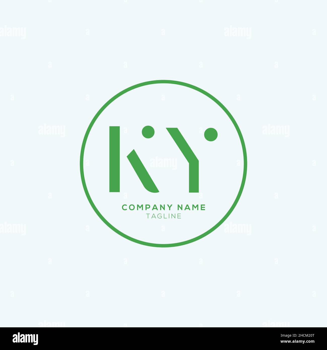 Creative modern KY Letter Business Logo Design Alphabet Icon Vector ...