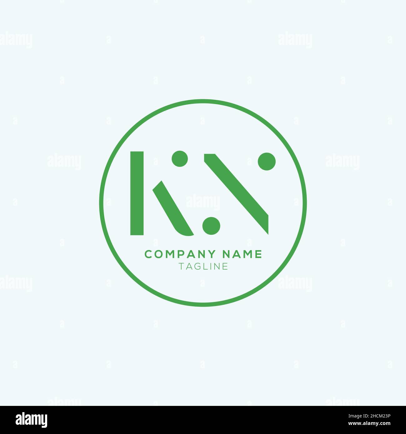 Creative modern KN Letter Business Logo Design Alphabet Icon Vector ...