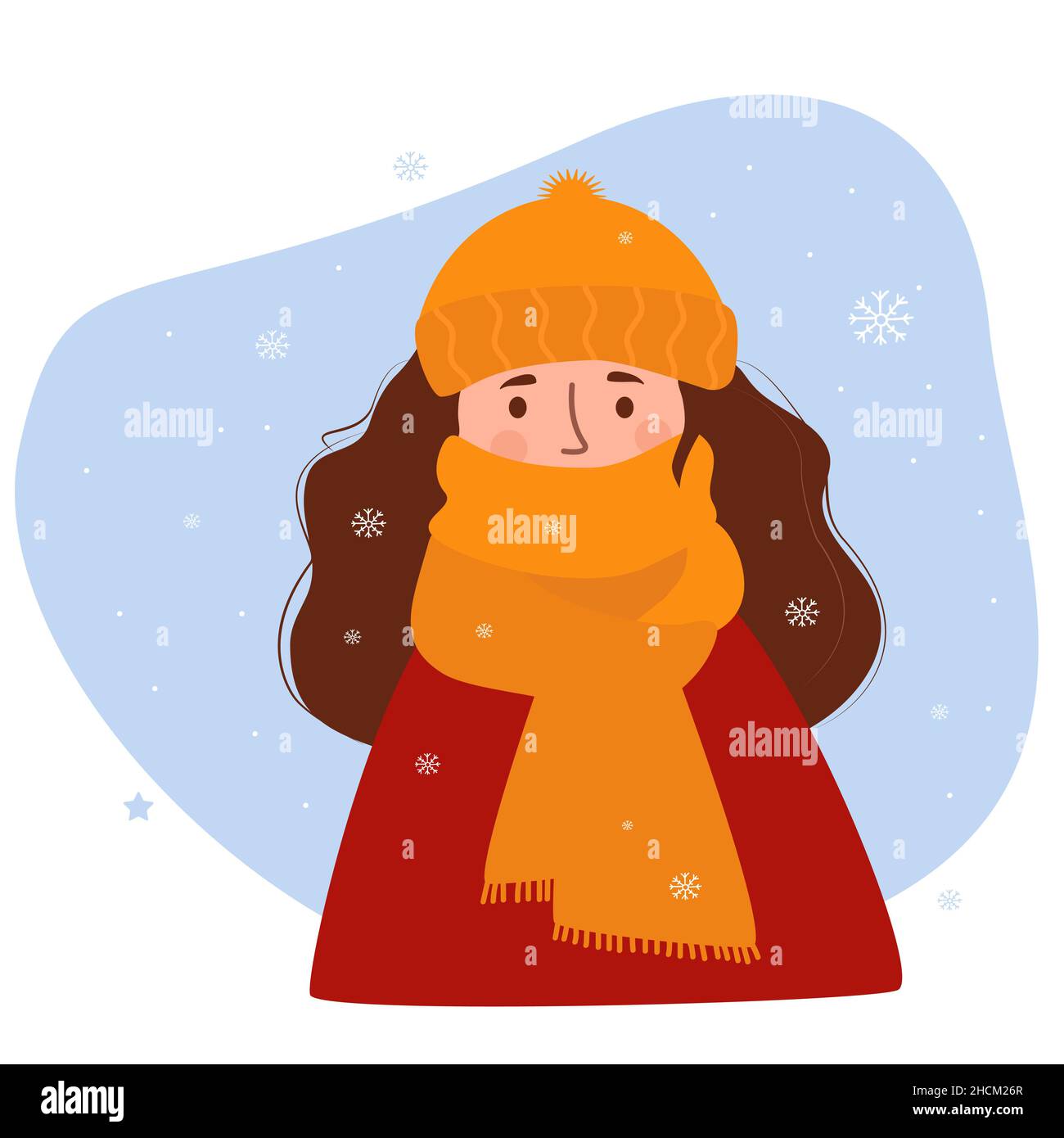 Wrapped up warm Stock Vector Images - Alamy