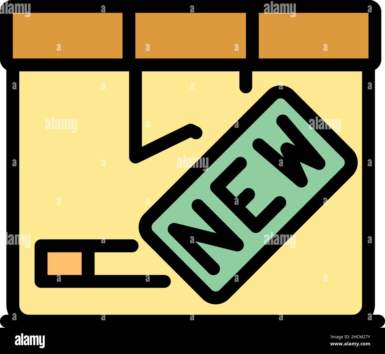 New purchase icon. Outline new purchase vector icon color flat isolated ...