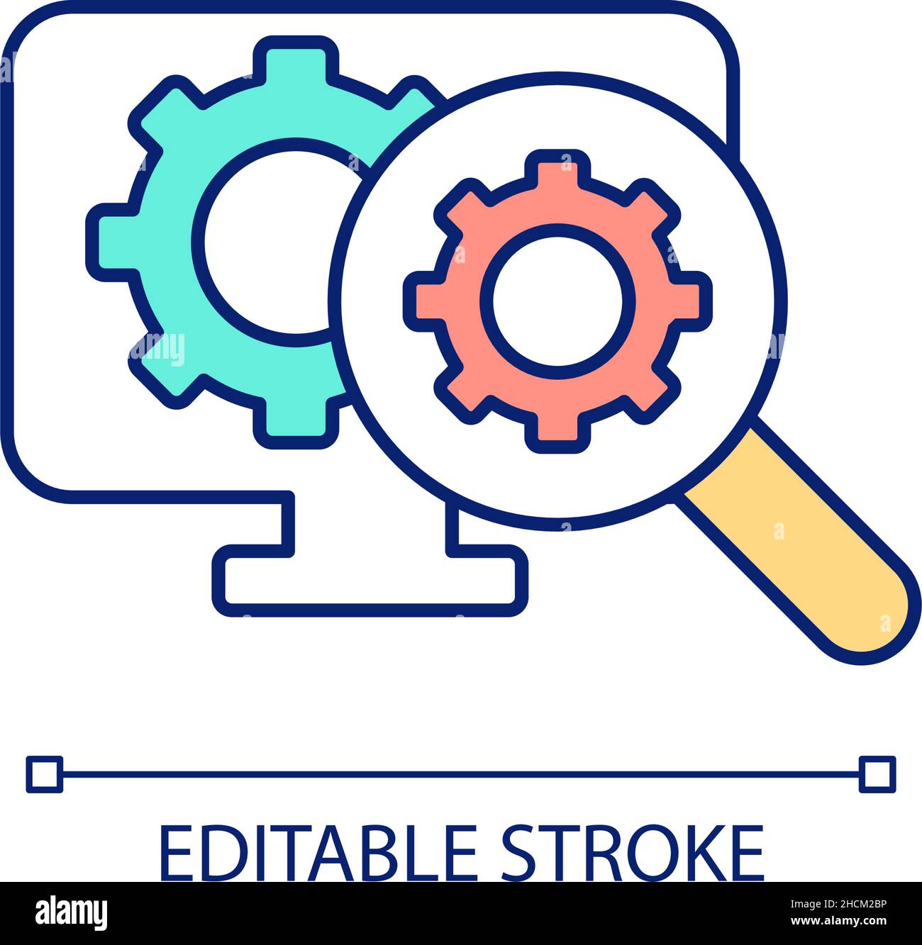 Business intelligence analytics RGB color icon Stock Vector Image & Art ...