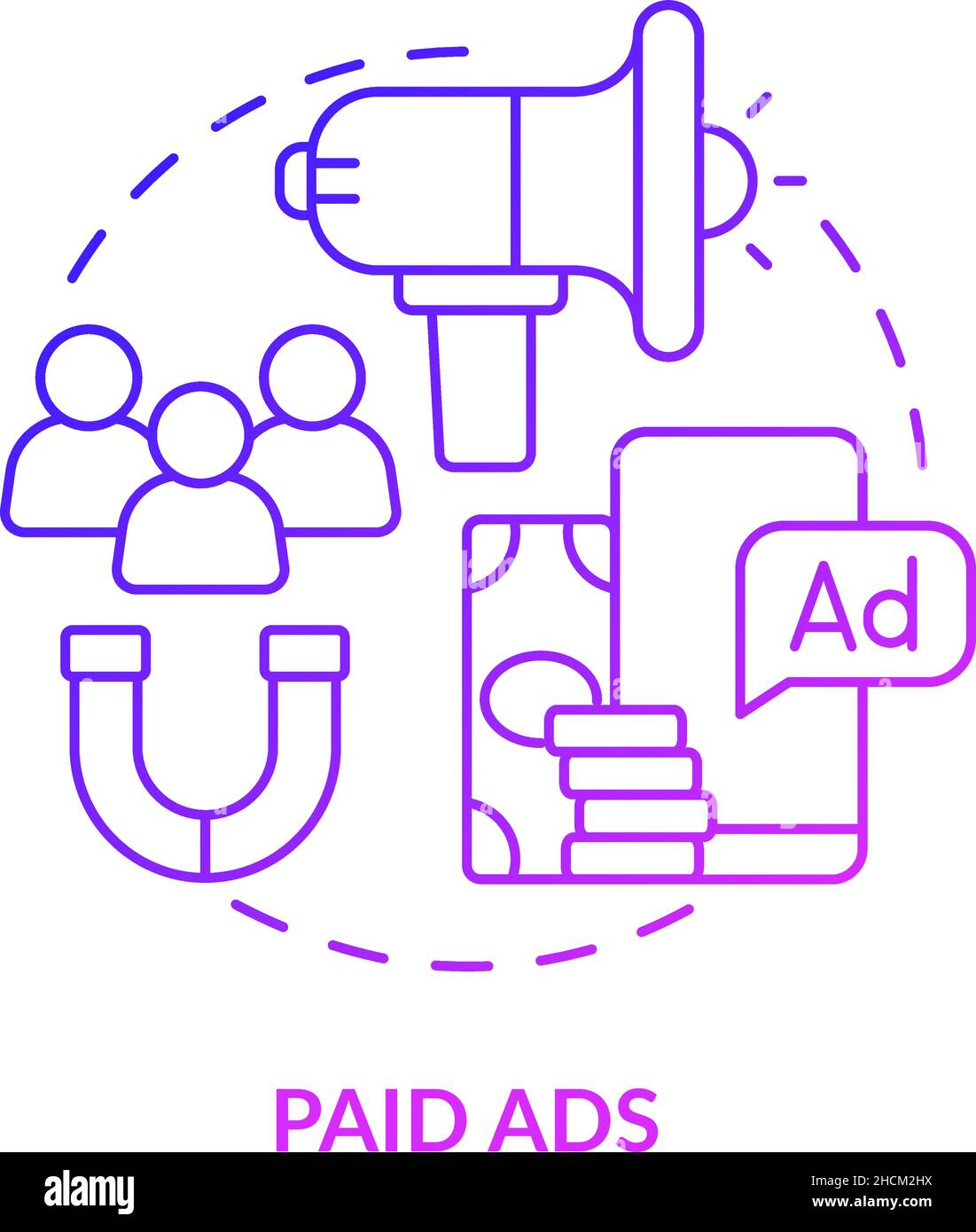 Paid ads Stock Vector Images - Alamy