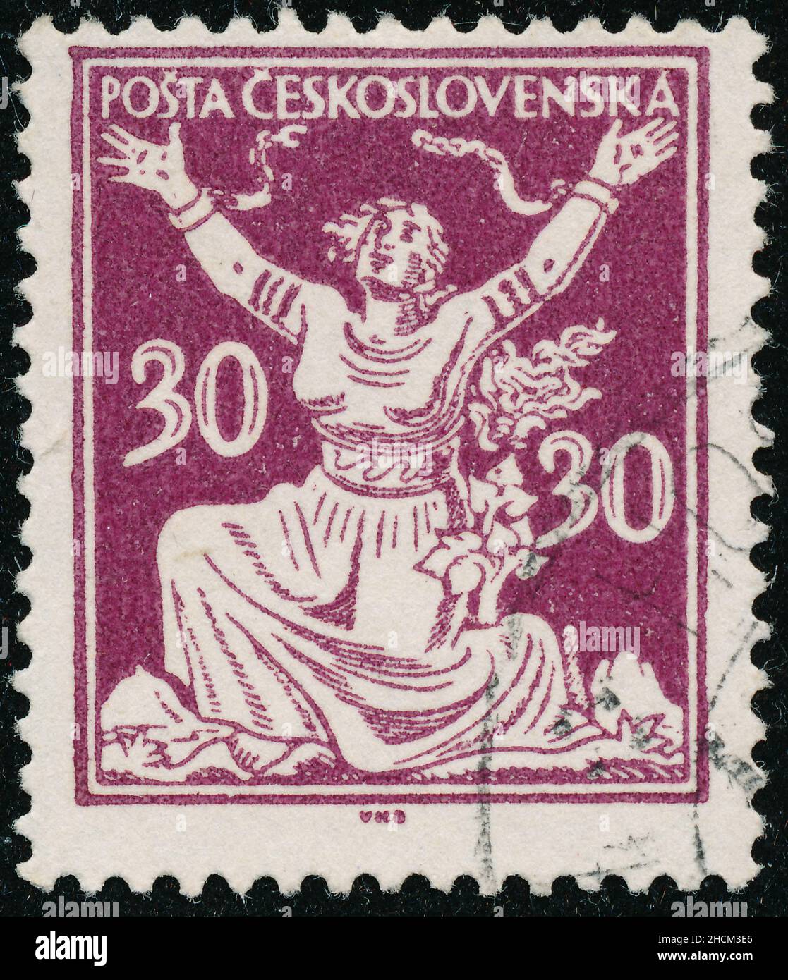 POLTAVA, UKRAINE - Desember 30, 2021. Vintage stamp printed in ...