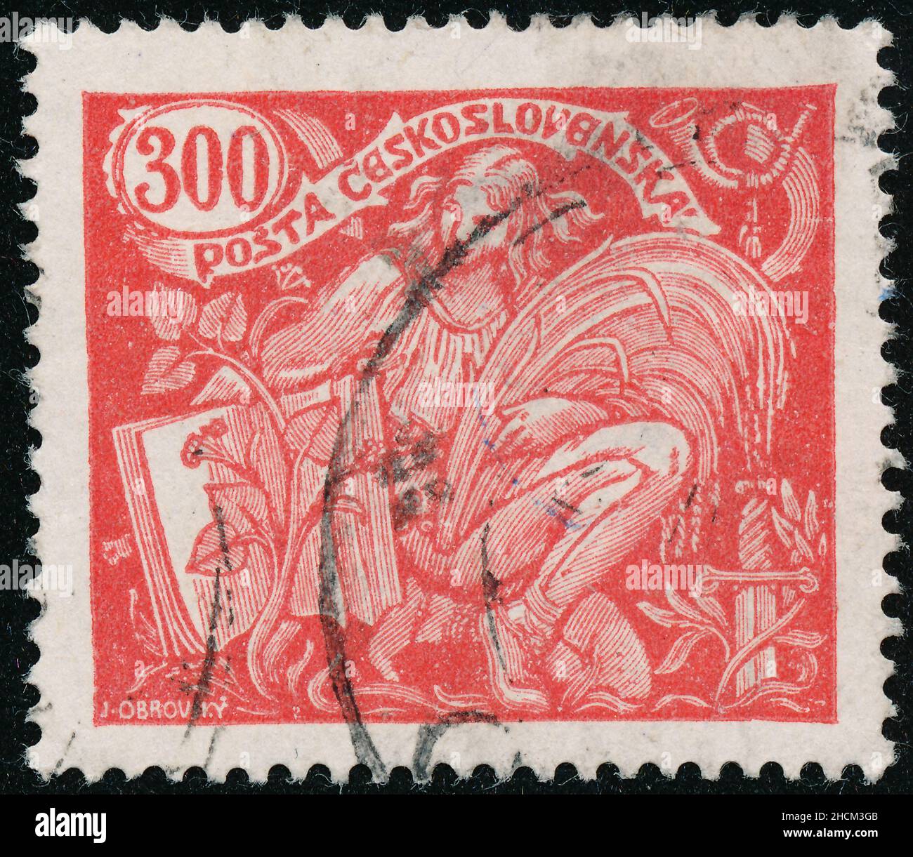 POLTAVA, UKRAINE - Desember 30, 2021. Vintage stamp printed in ...