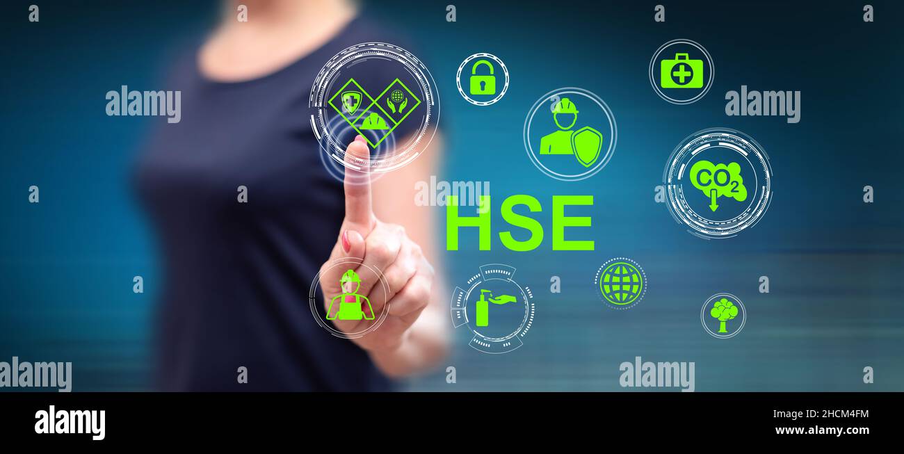 Woman touching a hse concept on a touch screen with her finger Stock ...