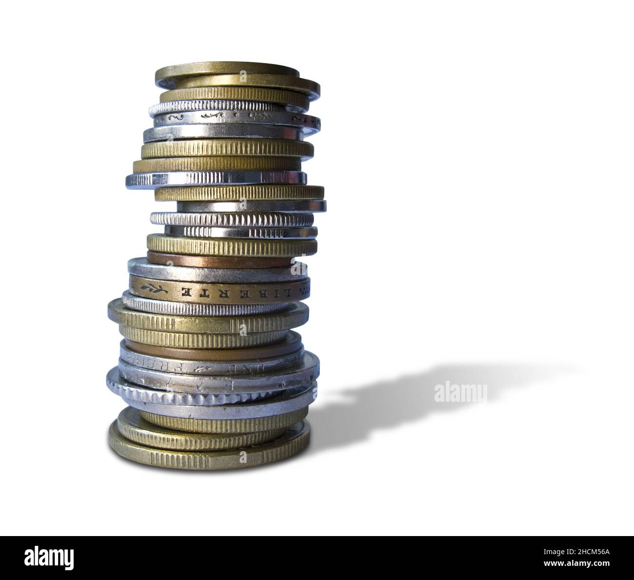 Pile different gold coins hi-res stock photography and images - Alamy