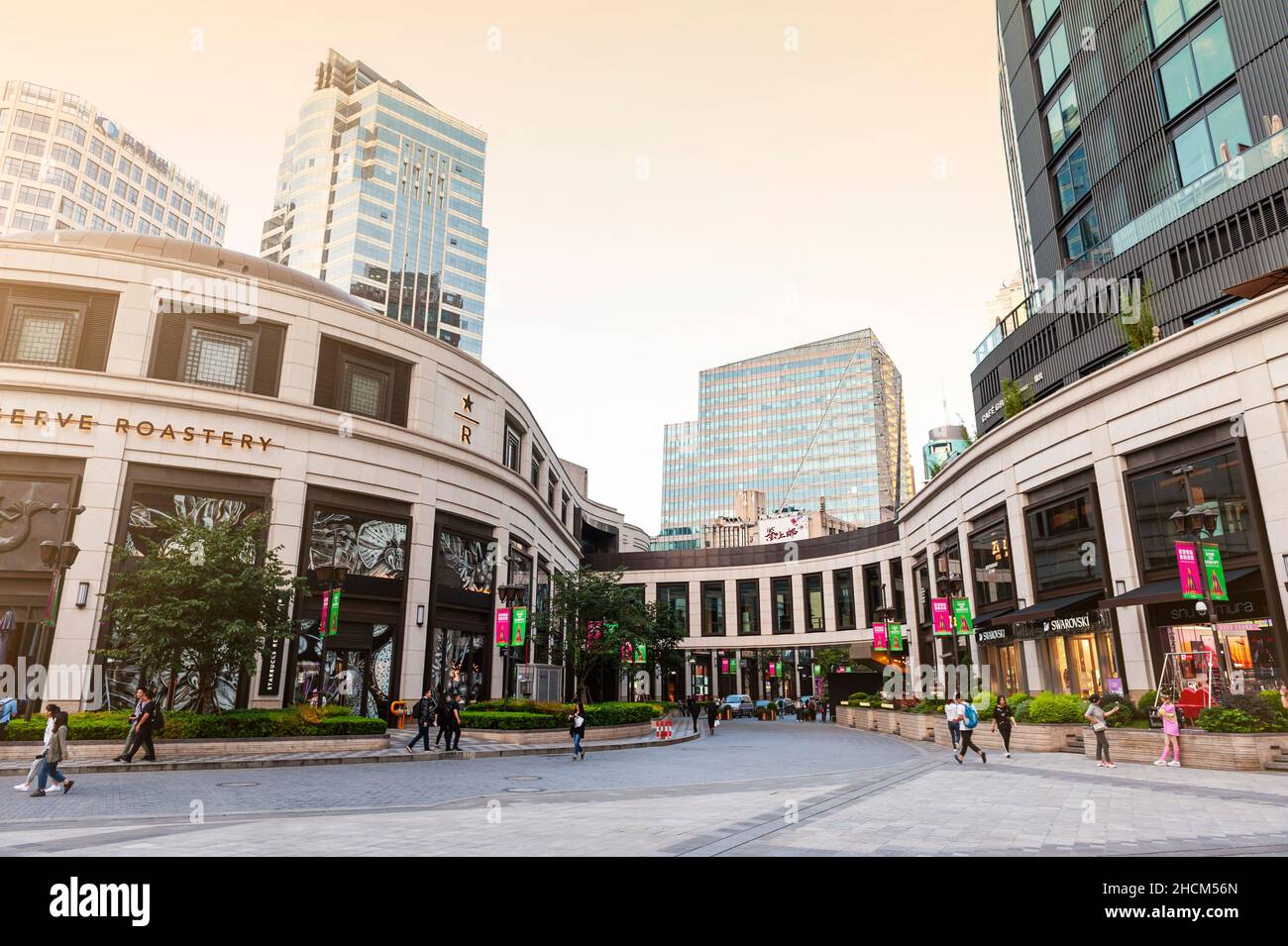 Shanghai, China - September 2019: HKRI Taikoo Hui Mall, a modern retail ...