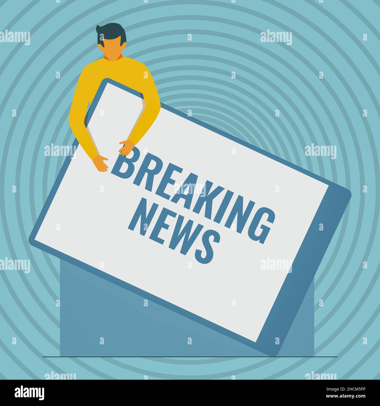 Handwriting text Breaking News. Business concept newly received current ...