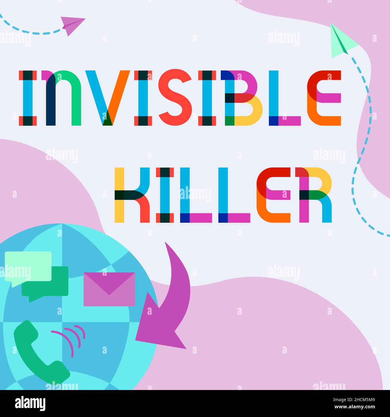 Text sign showing Invisible Killer. Business idea presence into the air ... Text sign showing Invisible Killer. Business idea presence into the air ...