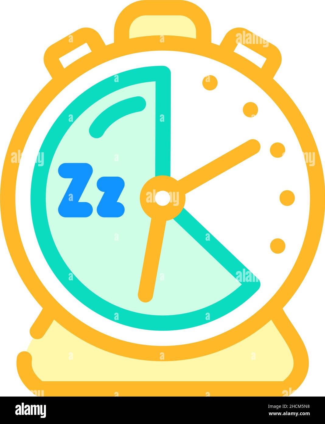 sleep hours color icon vector illustration Stock Vector Image & Art - Alamy