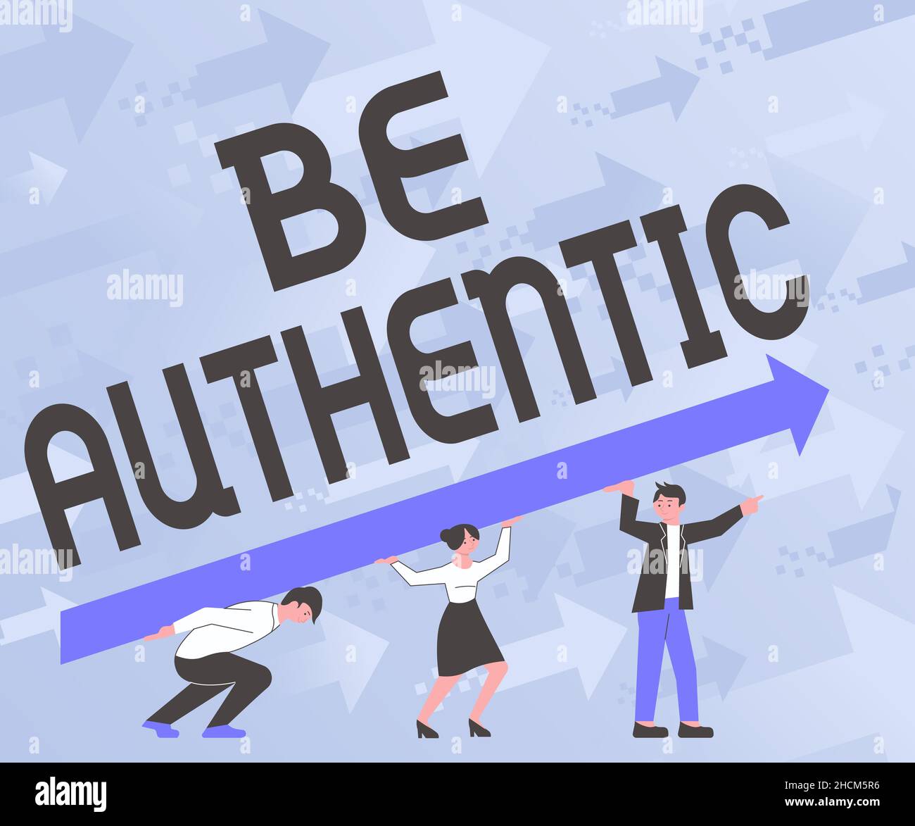 Text showing inspiration Be Authentic. Concept meaning being truth and ...