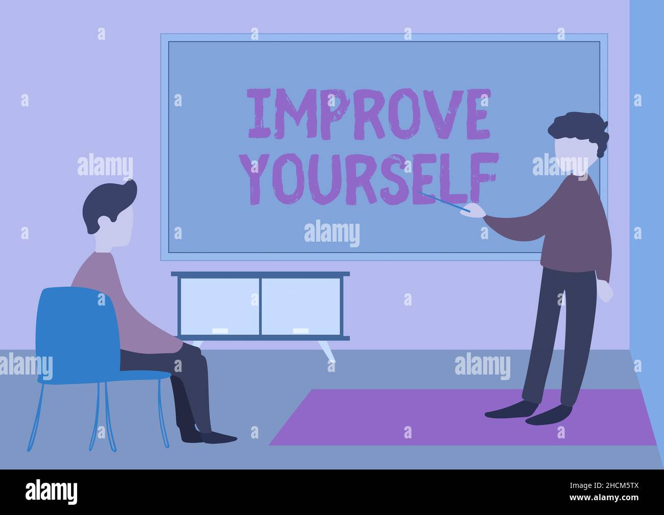 Inspiration showing sign Improve Yourself. Business approach to make ...