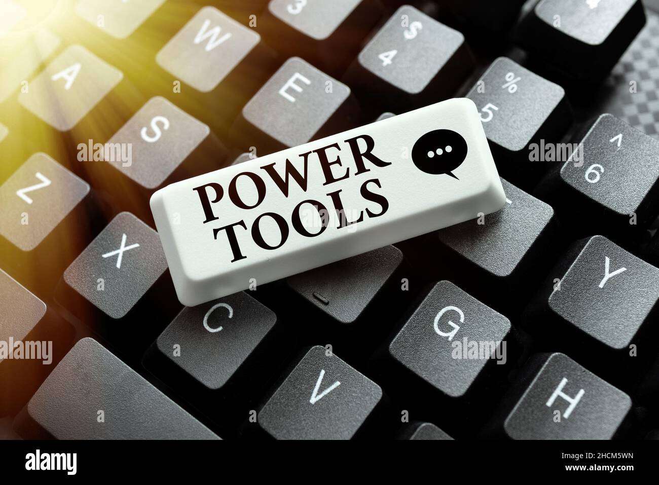 Text sign showing Power Tools. Word for tools powered by an electric ...