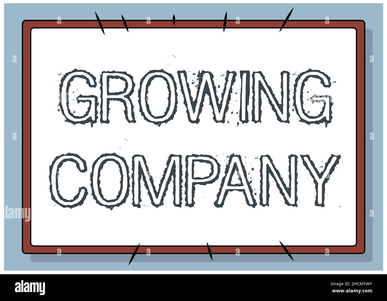 Text caption presenting Growing Company. Internet Concept a business ...