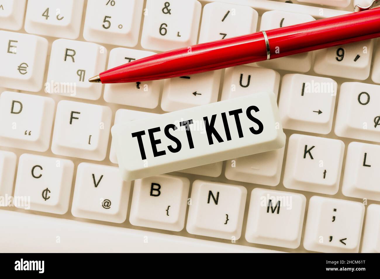 Text showing inspiration Test Kits. Internet Concept tools used to ...