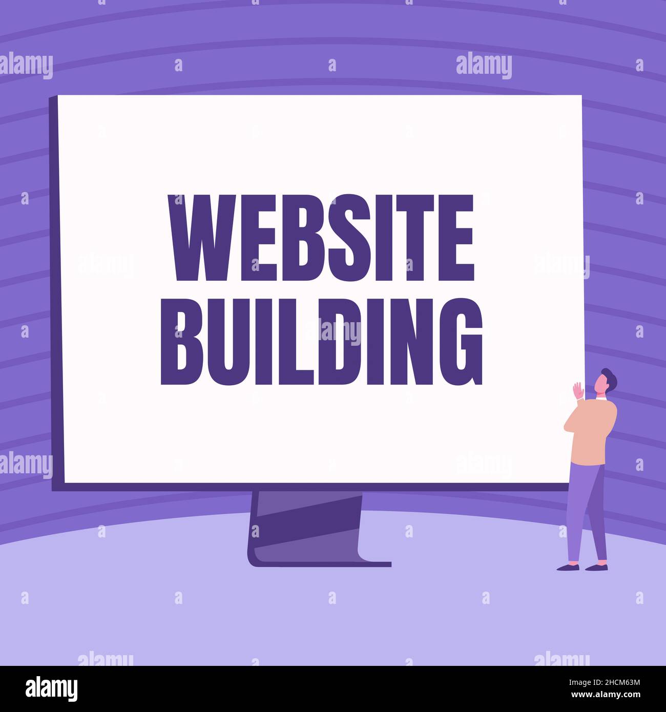 Text sign showing Website Building. Concept meaning site is constructed ...