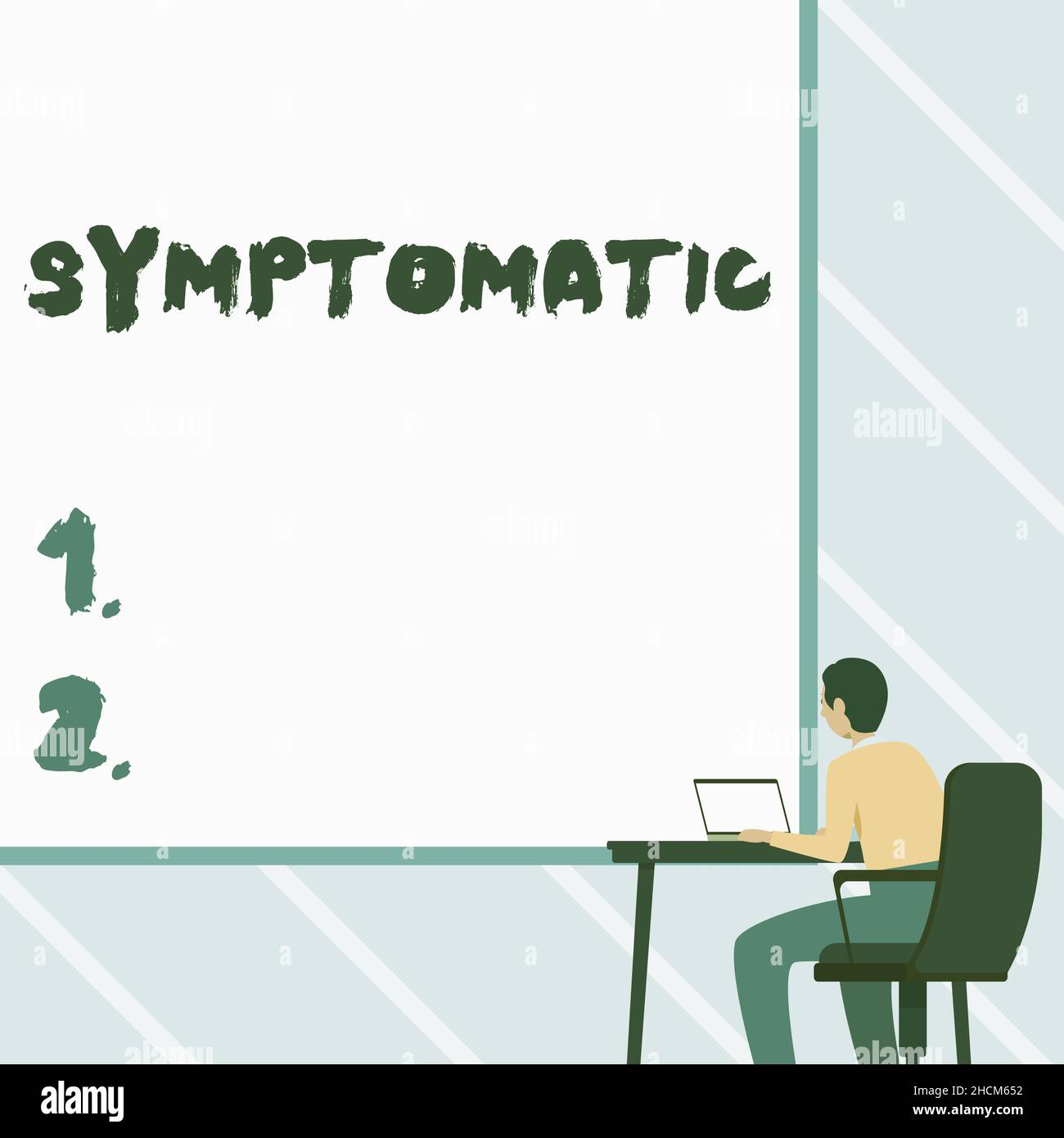 Conceptual display Symptomatic. Business approach serving as symptom or ...