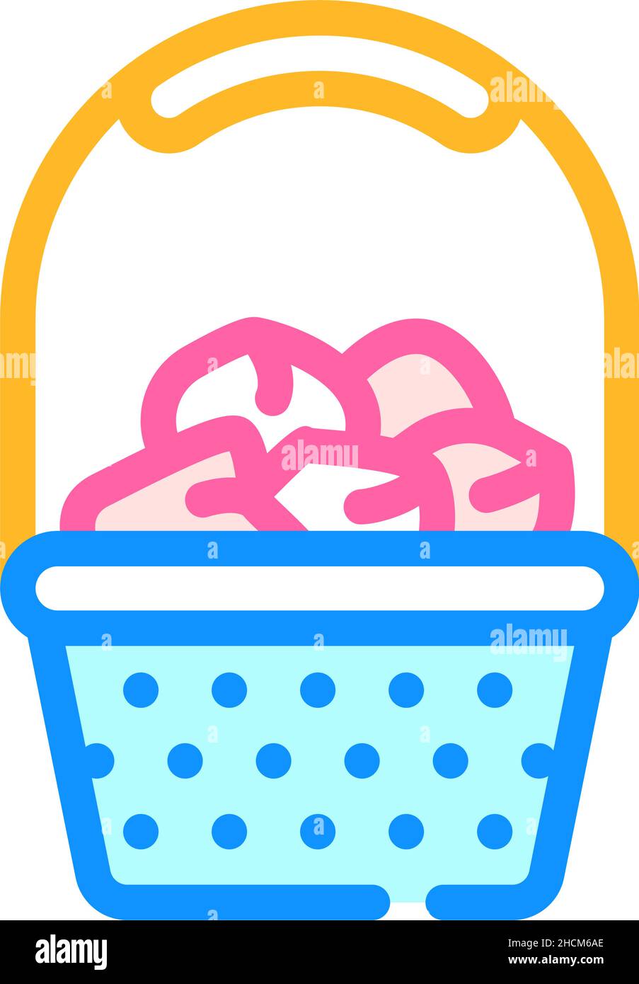 flower basket color icon vector illustration Stock Vector Image & Art ...