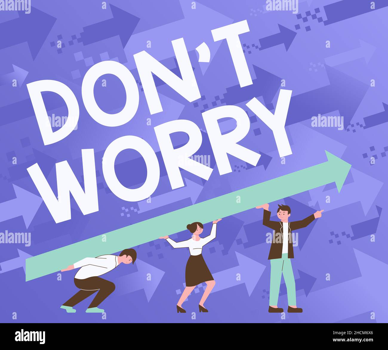 Conceptual caption Do not dont Worry. Concept meaning indicates to be ...