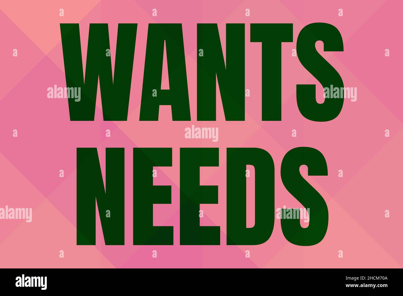 Inspiration showing sign Wants Needs. Conceptual photo to have ...