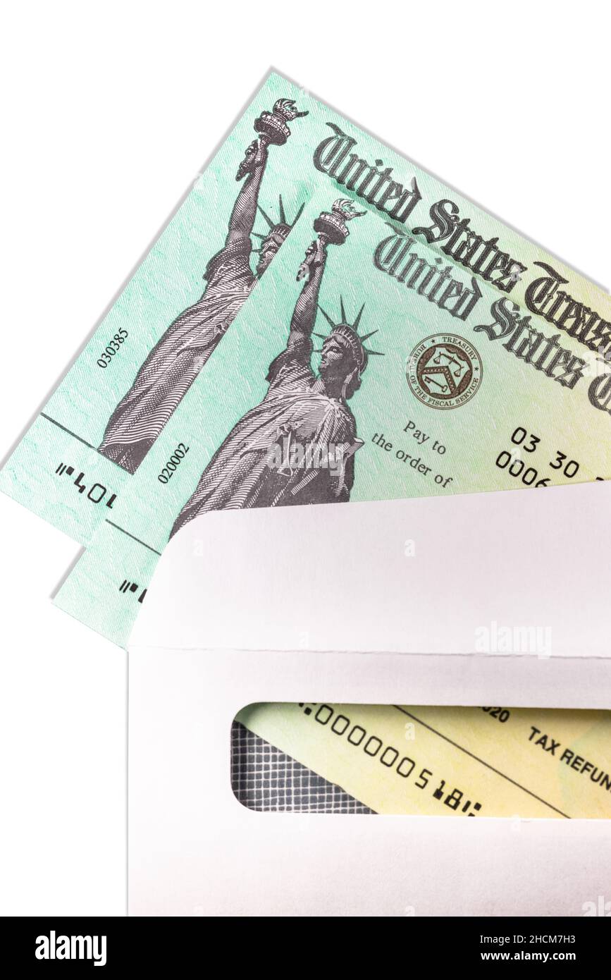 Tax refund checks hi-res stock photography and images - Alamy