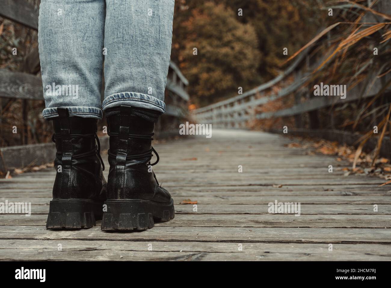 Female in leather hi-res stock photography and images - Alamy
