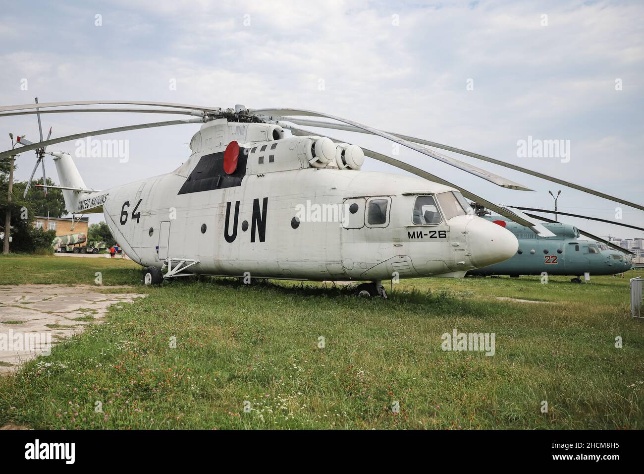 KIEV, UKRAINE - AUGUST 01, 2021: United Nations (UN) Mil Mi-26 Halo ...
