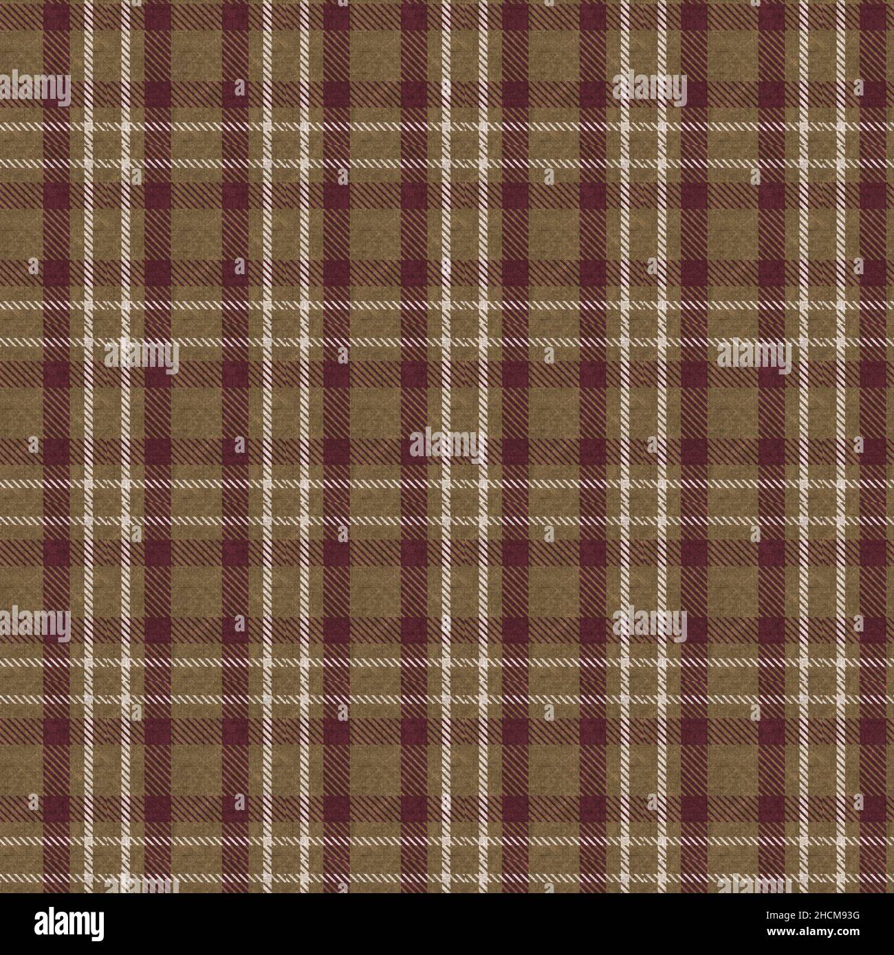 Sepia brown neutral woven plaid texture background. Seamless old worn ...