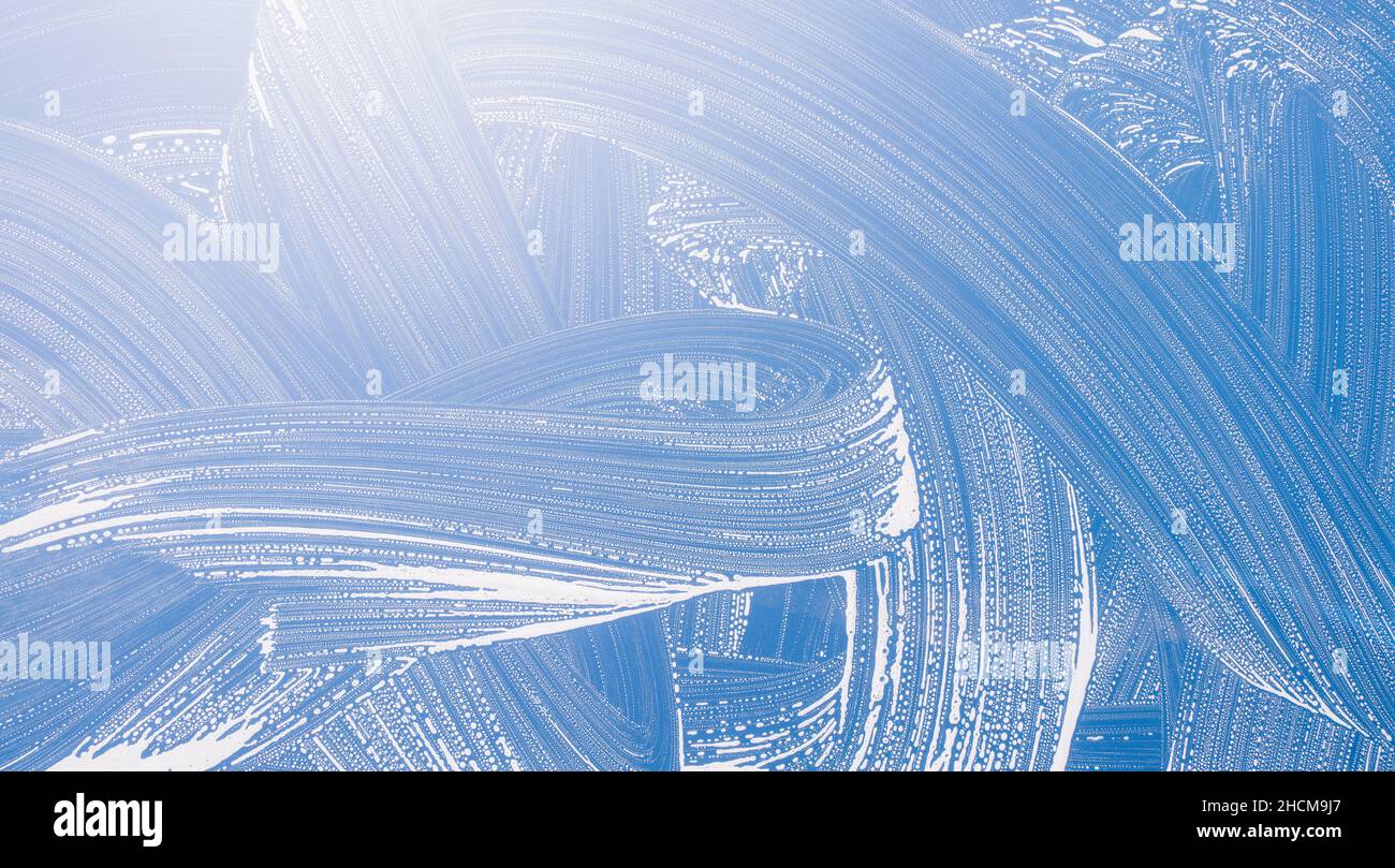 soap on a glass window background texture Stock Photo - Alamy