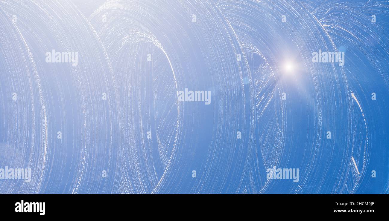 Window cleaner window with foam background texture, banner size Stock ...