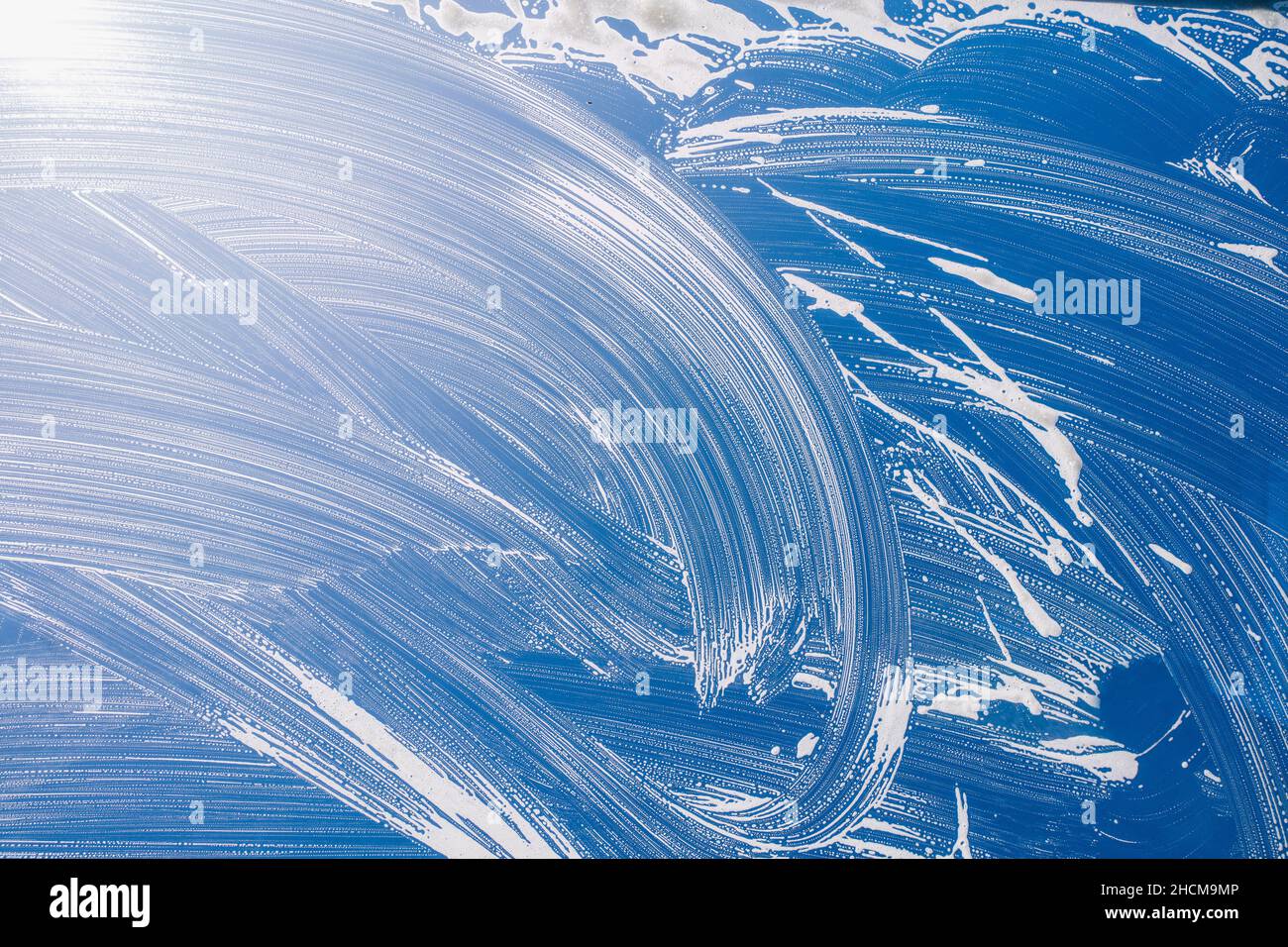 Cleaning background texture window with soap Stock Photo - Alamy