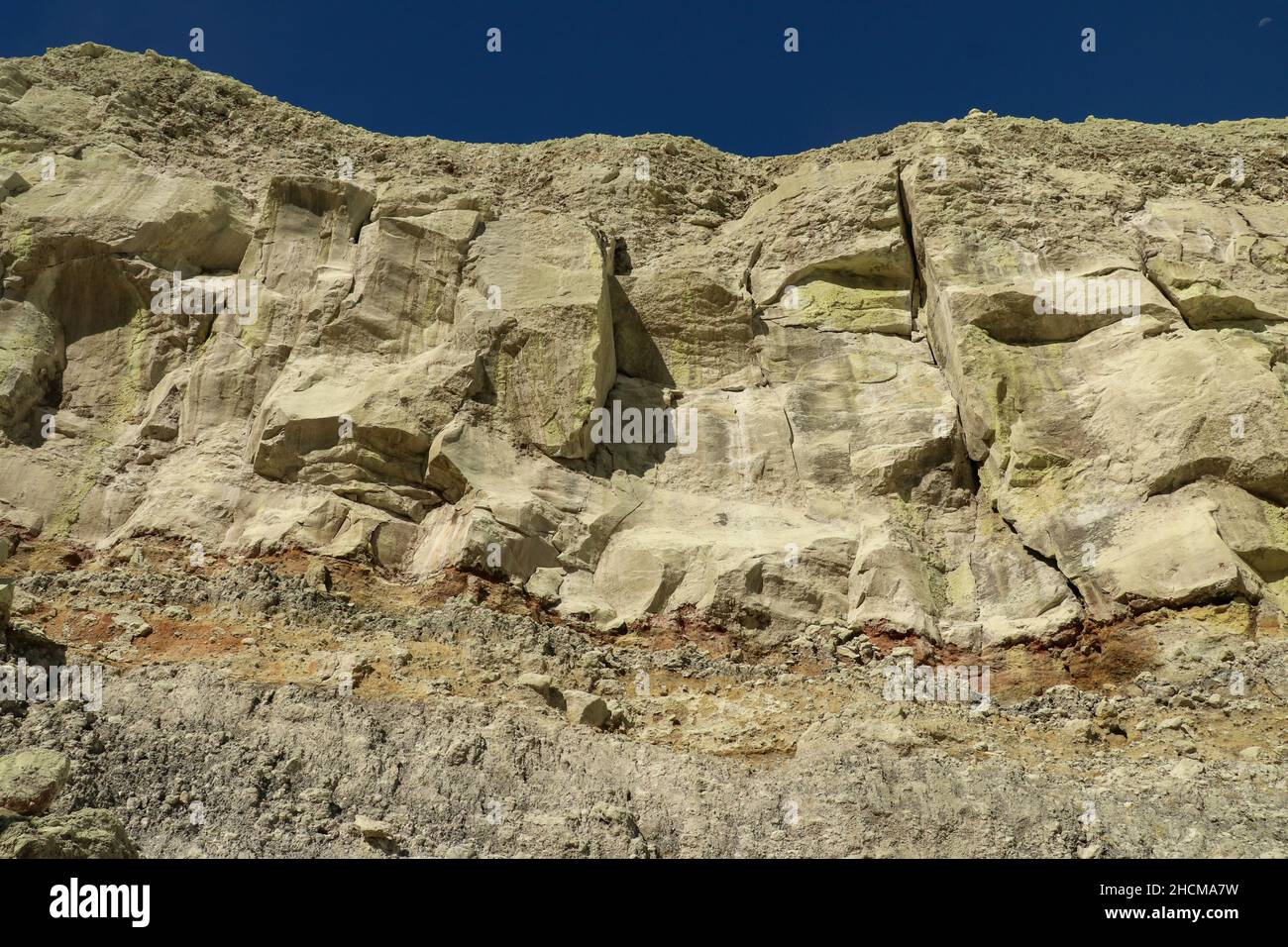 Inside crater Kawah Ijen volcano, Java, Indonesia Stock Photo - Alamy