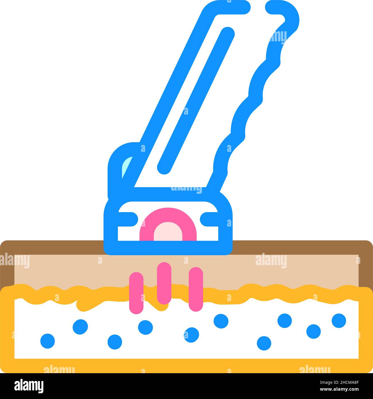 carbon peeling color icon vector illustration Stock Vector Image & Art ...