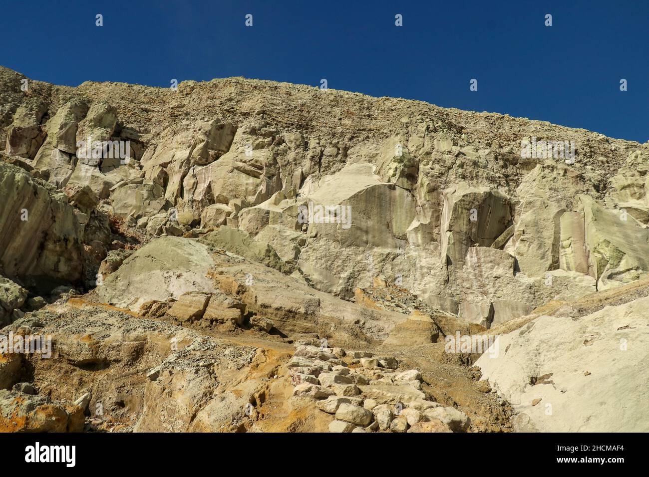 Inside crater Kawah Ijen volcano, Java, Indonesia Stock Photo - Alamy