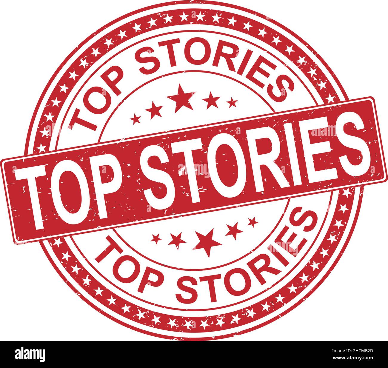 red Stamp with text top stories inside, vector illustration Stock ...