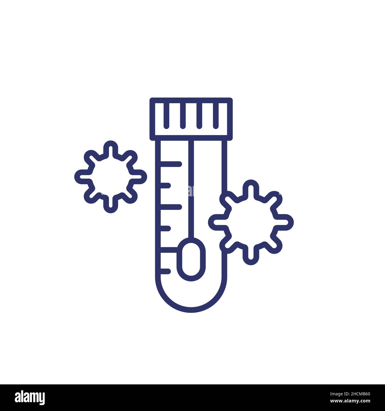 Line dna analysis tube Cut Out Stock Images & Pictures - Alamy