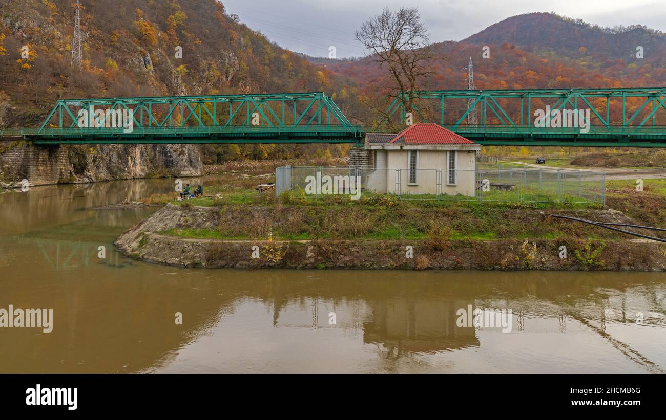 Cacak, Serbia - November 07, 2021: Water Pumping Station at West Morava ...
