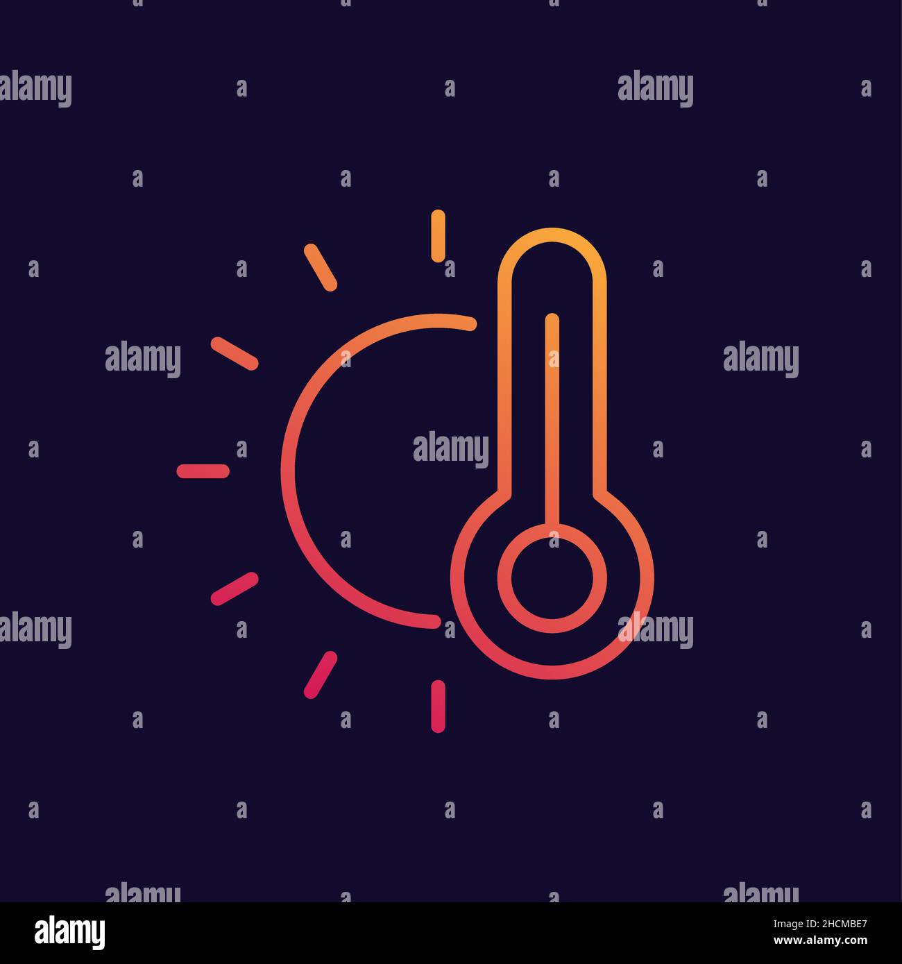 meteorology and temperature line icon Stock Vector Image & Art - Alamy