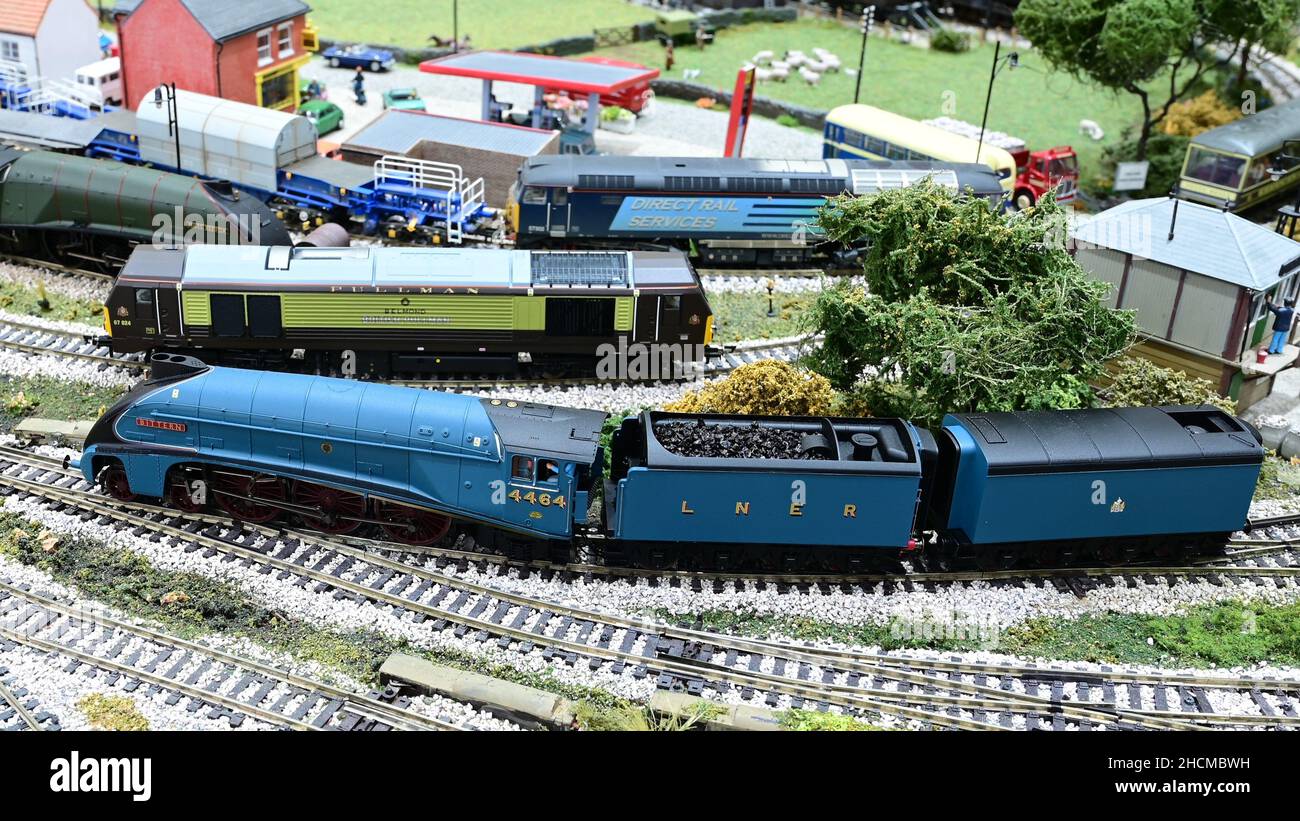 Crawley, West Sussex, UK-December 30th 2021: Models of "Bittern" with ...