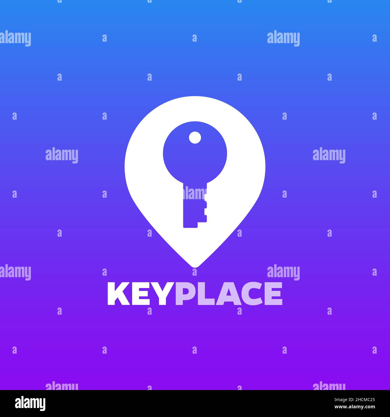 key and marker logo icon Stock Vector Image & Art - Alamy