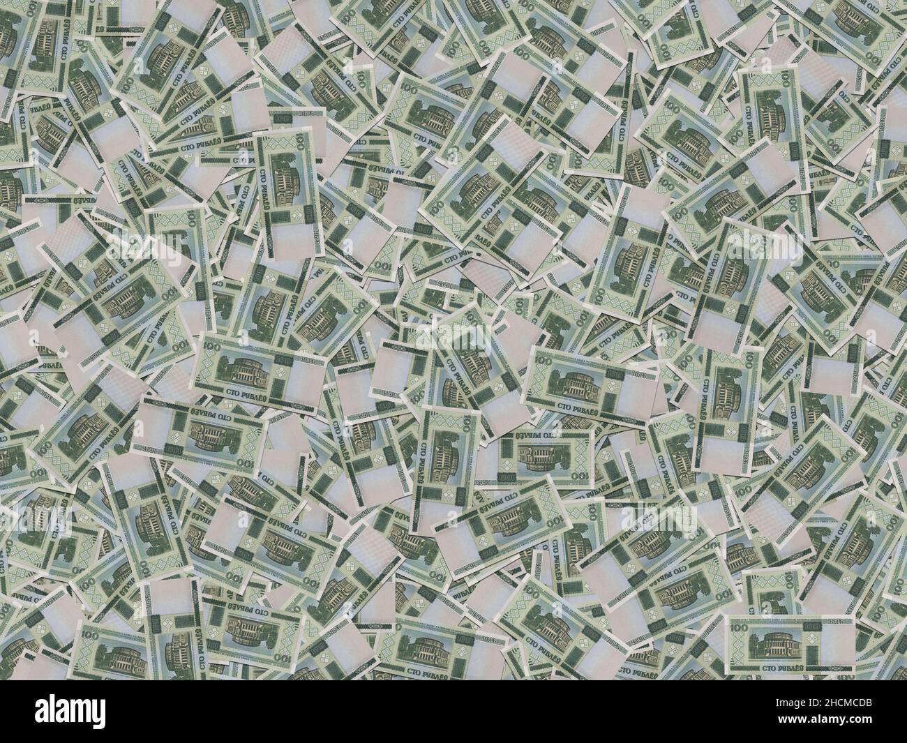 Top view of many Belarus ruble banknotes Stock Photo - Alamy