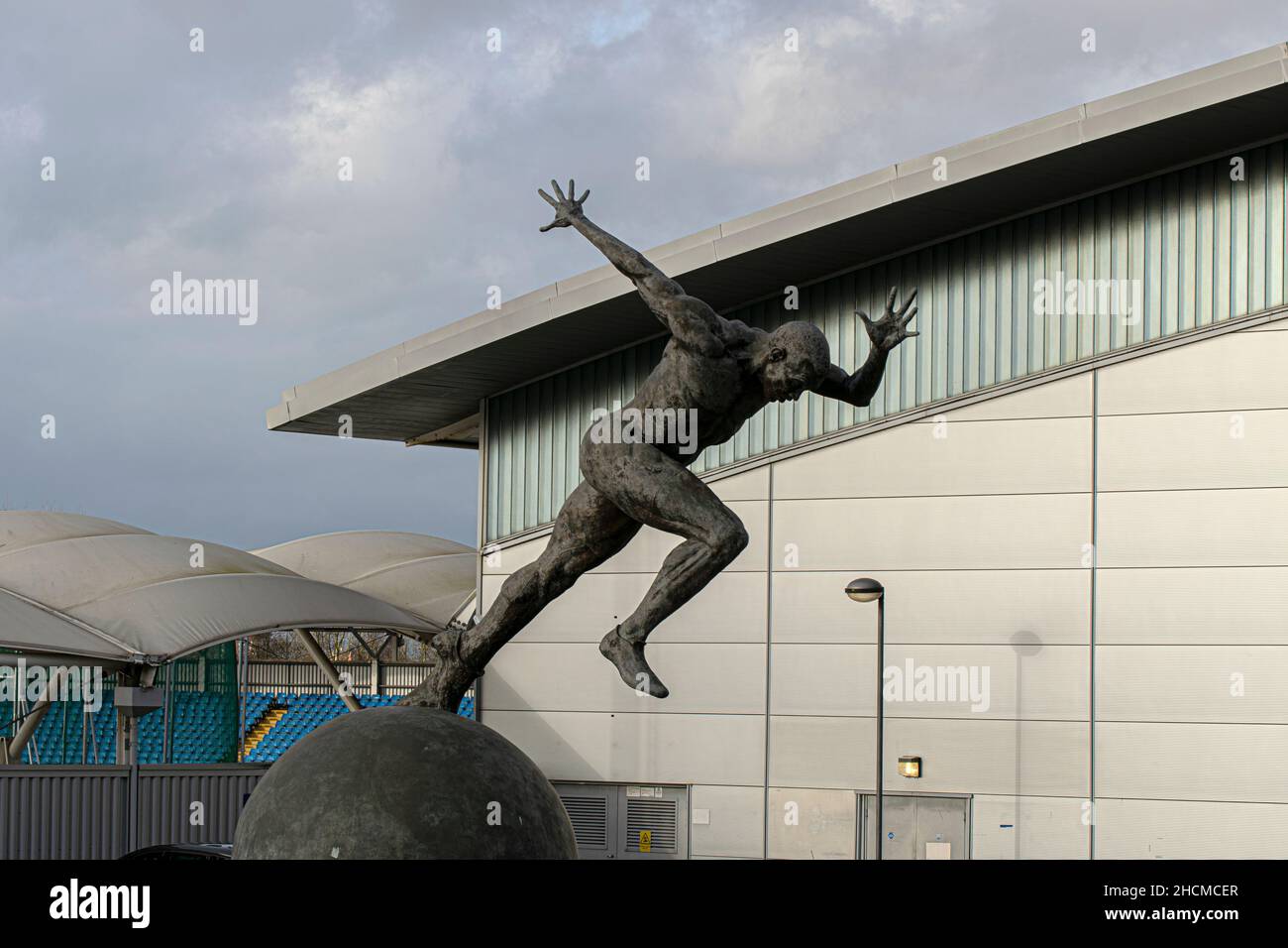 Running Man At The Manchester City Football Club At Manchester England ...