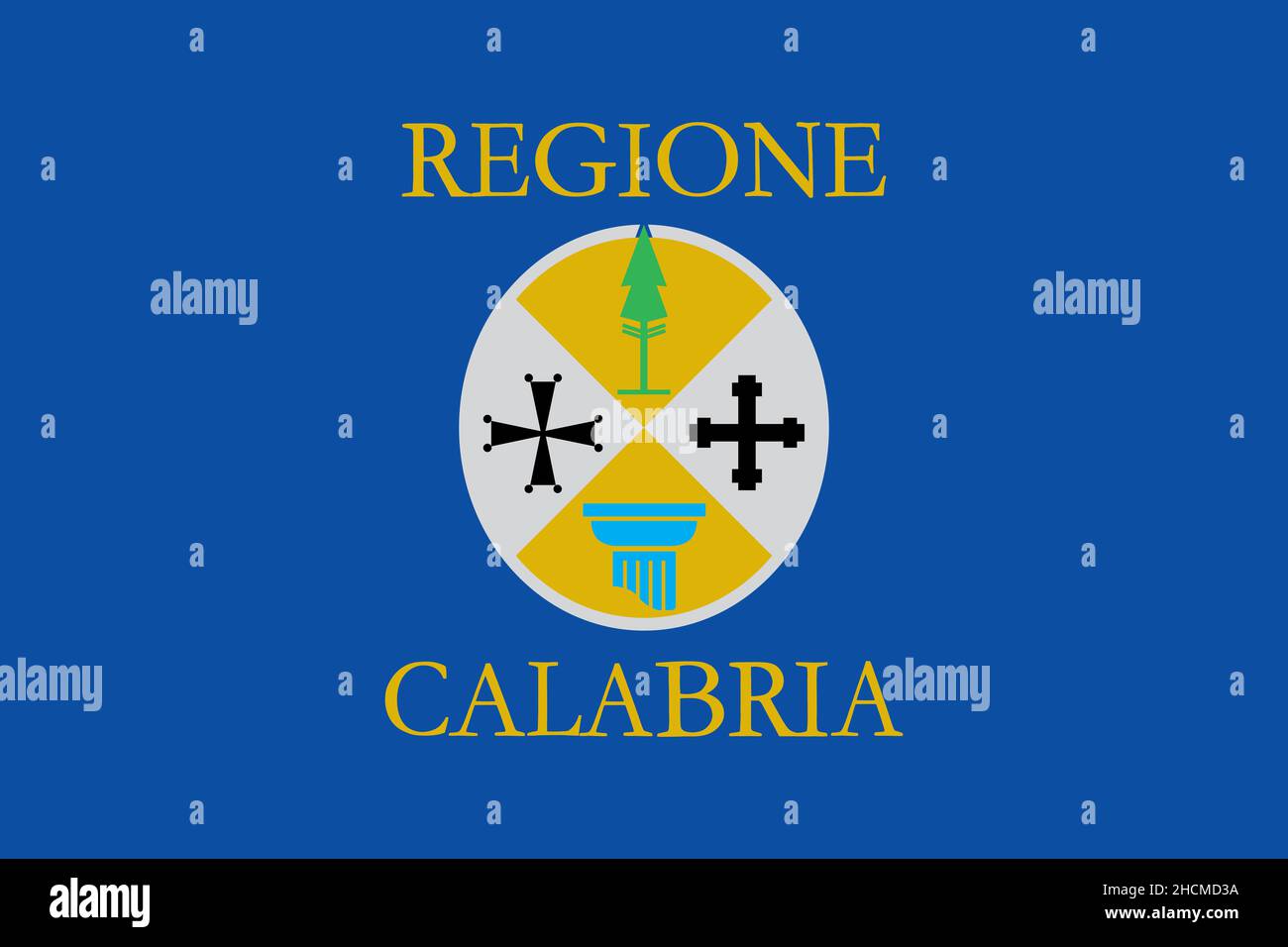 Top view of flag Calabria, Italy. italian patriot and travelconcept. no ...