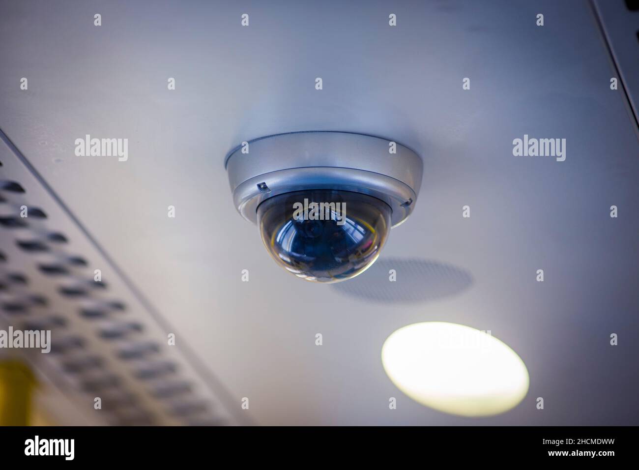 CCTV camera in a Southeastern train carriage on the network in Kent ...