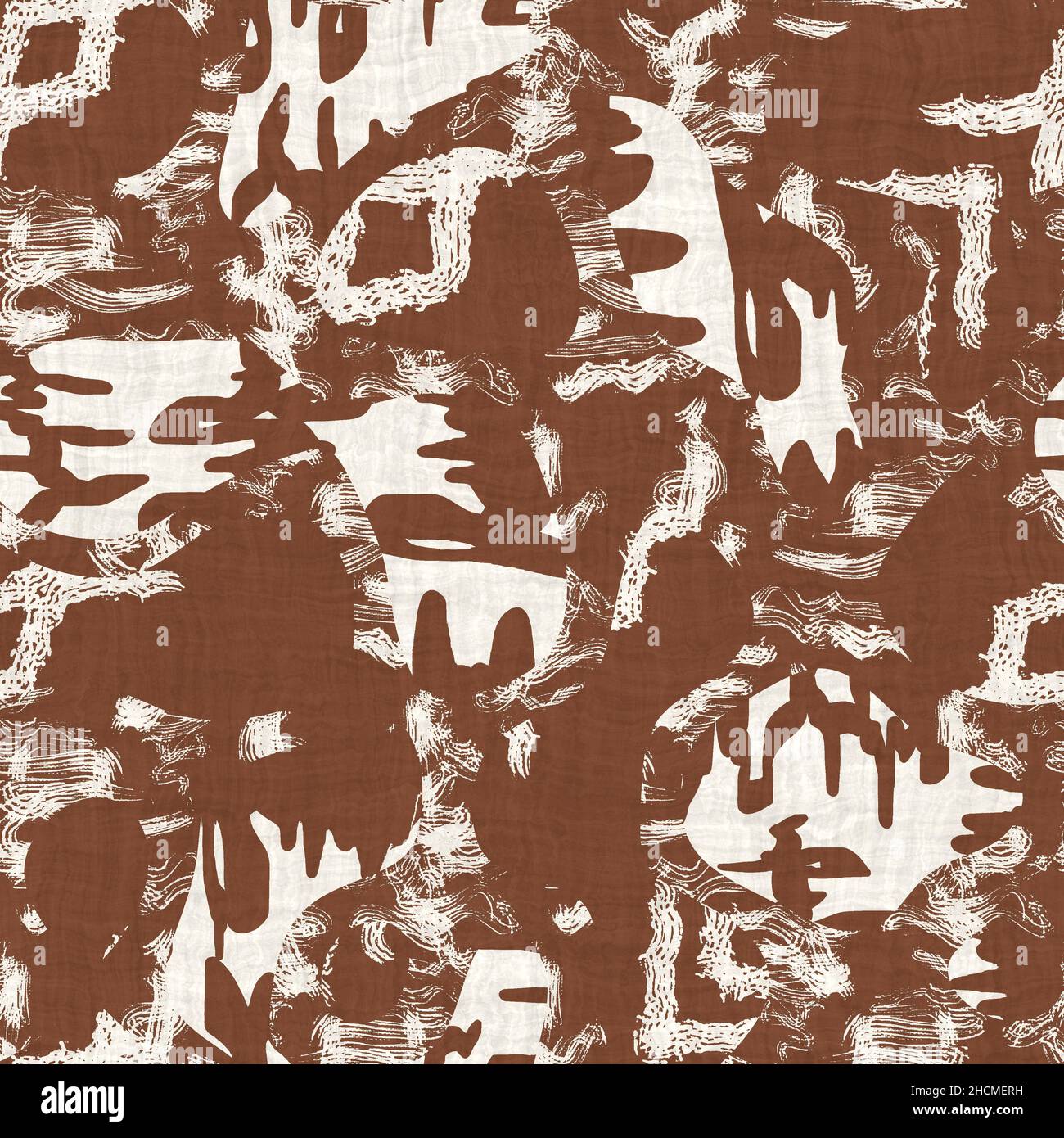 Seamless two tone hand drawn brushed effect pattern swatch. High ...