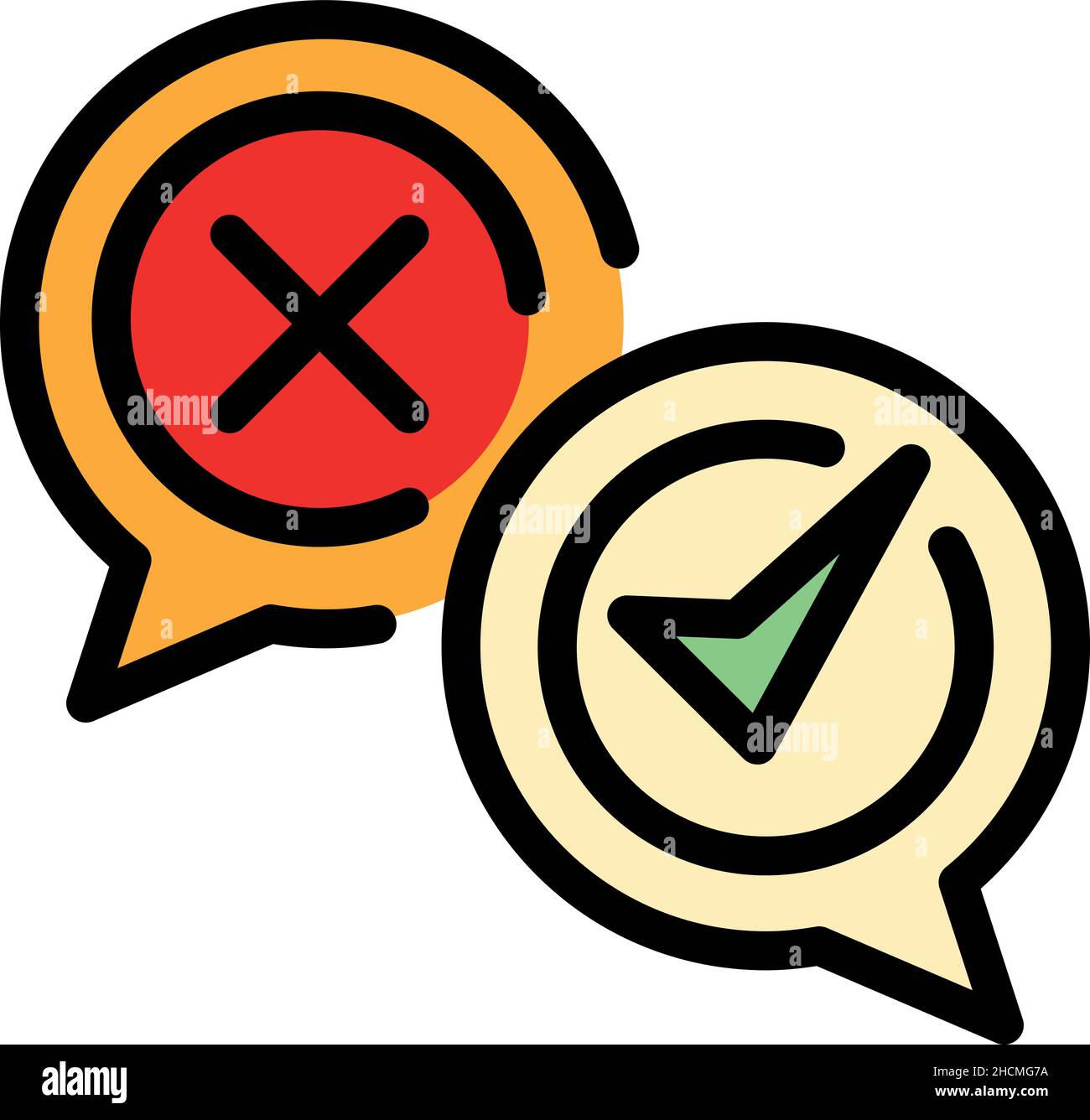 Assignment tasks icon. Outline assignment tasks vector icon color flat ...