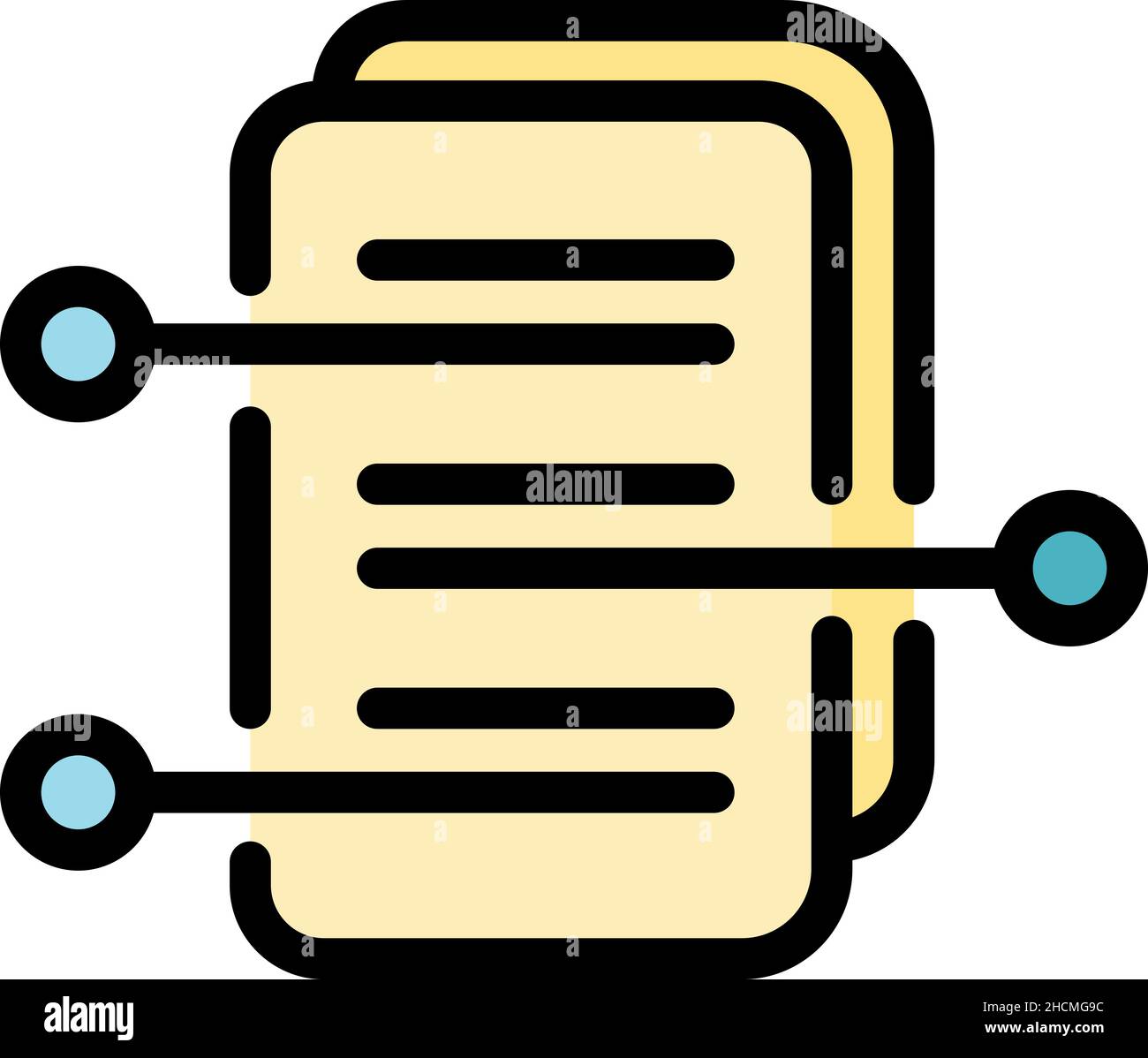 Assignment project icon. Outline assignment project vector icon color ...