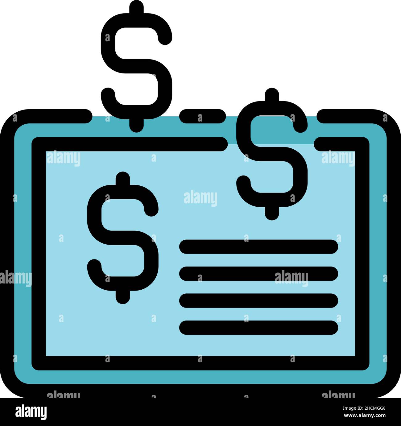 Traffic monetization icon. Outline traffic monetization vector icon ...