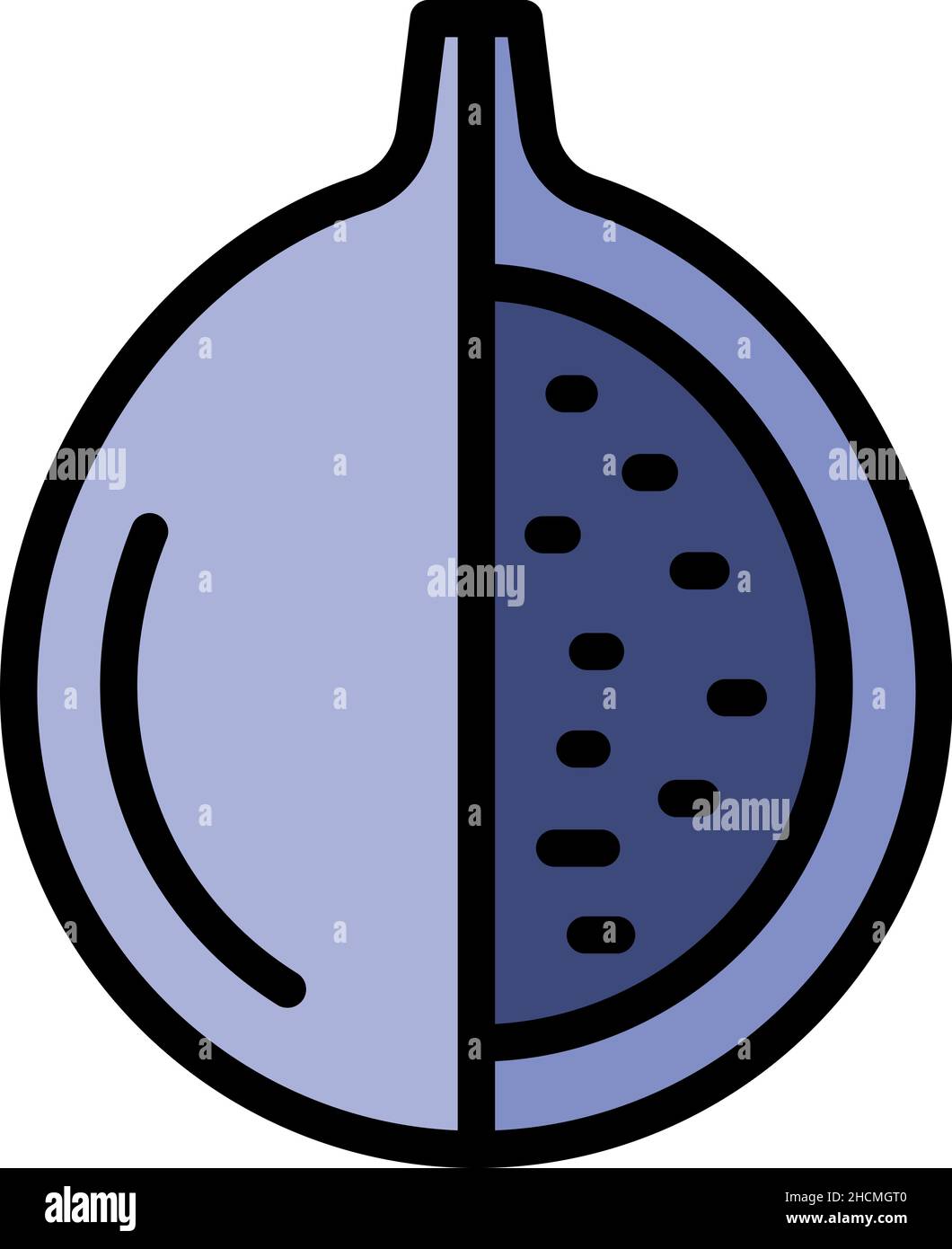 Fresh fig icon. Outline fresh fig vector icon color flat isolated Stock ...