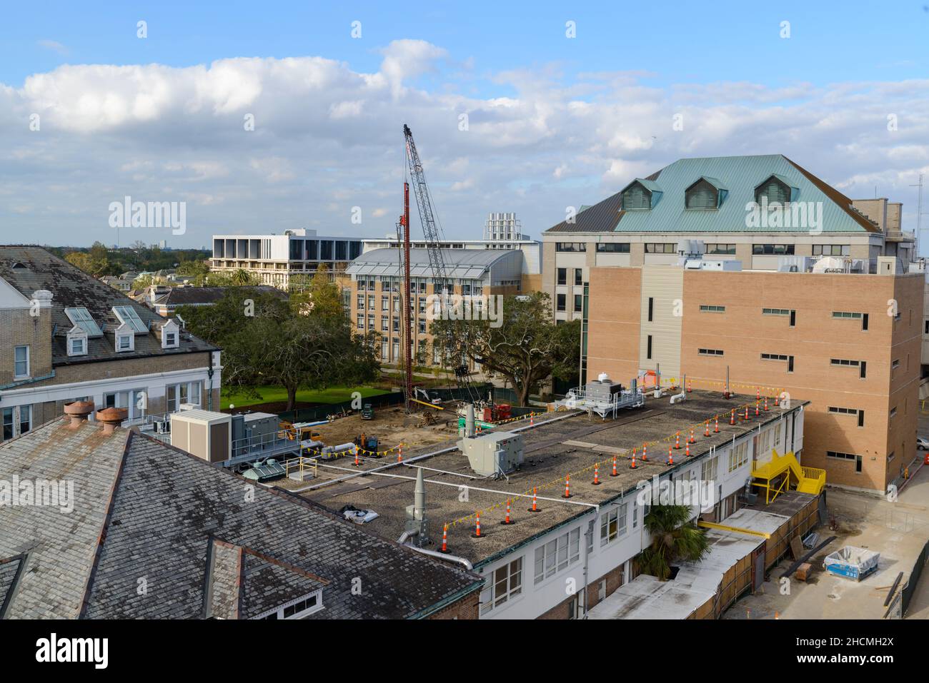 NEW ORLEANS, LA, USA - DECEMBER 27, 2021: Construction project on ...